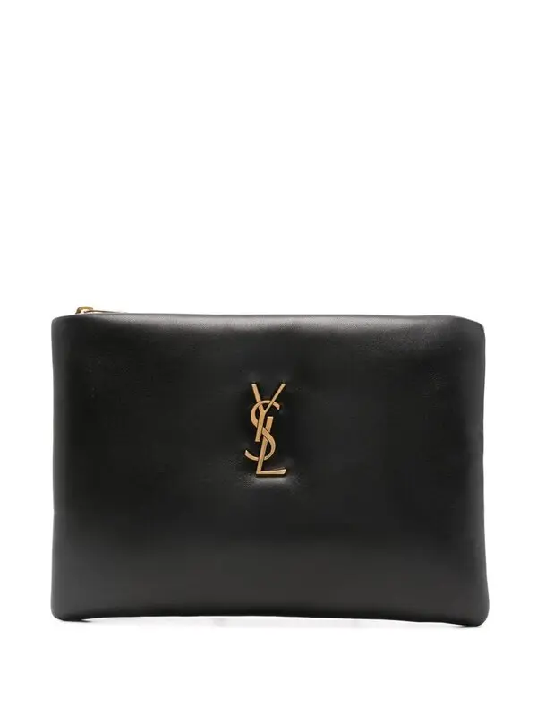 Saint Laurent Lambskin Pouch - Black