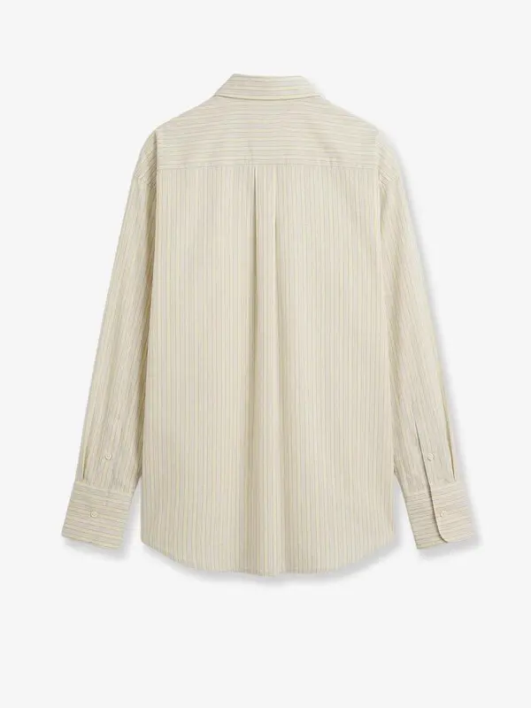 TOTEME Viscose And Silk Blend Shirt With Striped Pattern