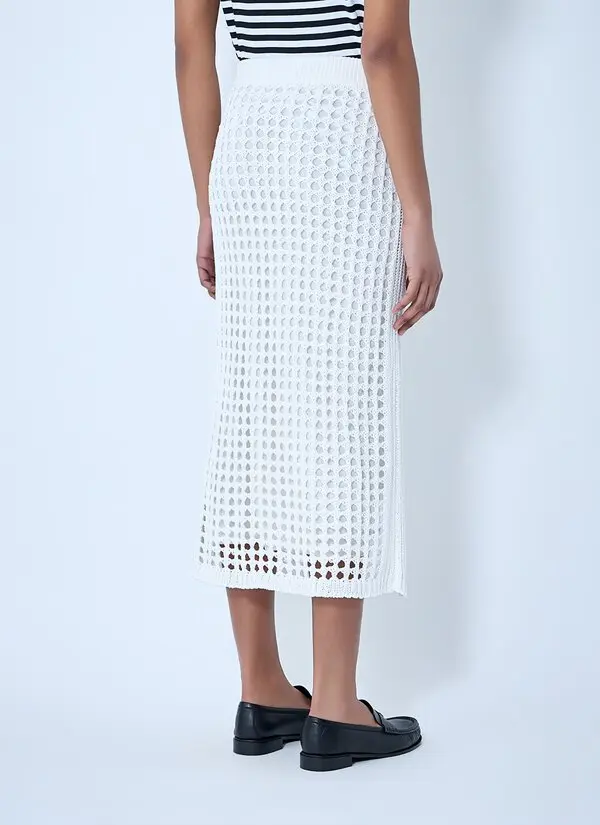 Max Mara Crochet Midi Skirt