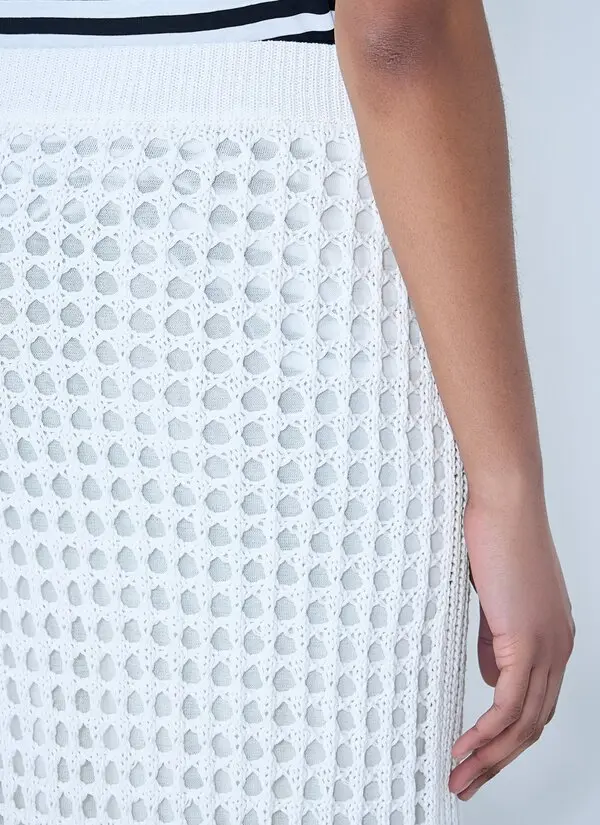 Max Mara Crochet Midi Skirt