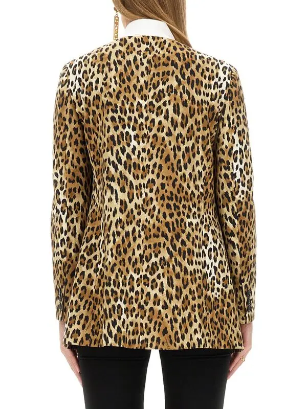 Moschino Animal Print Blazer