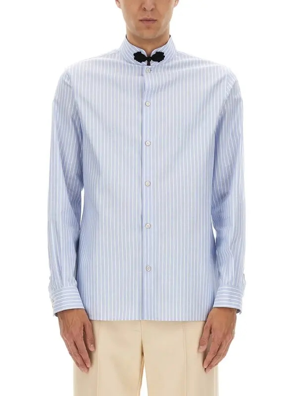 Valentino Garavani Cotton Oxford Shirt With Toggle