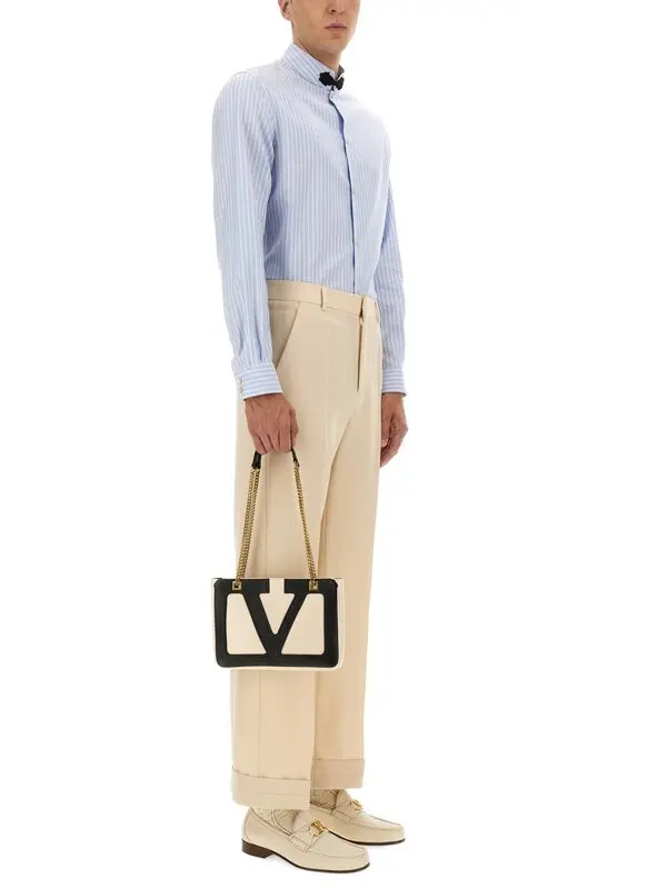 Valentino Garavani Cotton Oxford Shirt With Toggle