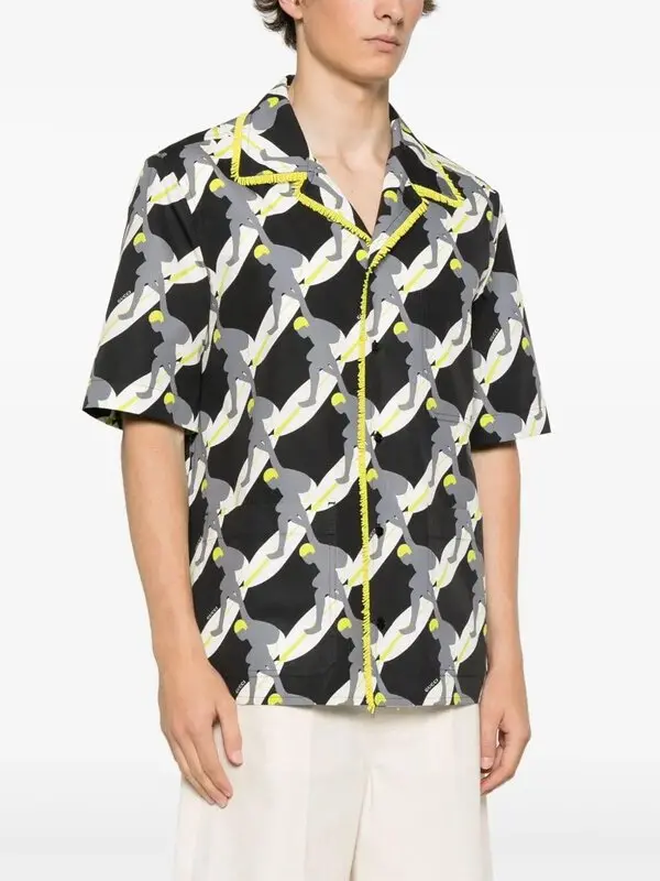 Gucci Twisted Surf On Pop` Print Shirt