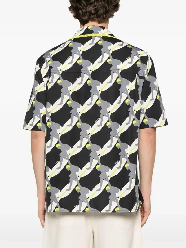 Gucci Twisted Surf On Pop` Print Shirt