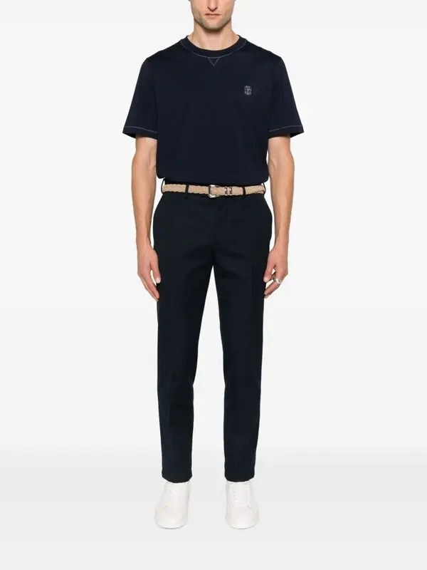 Brunello Cucinelli Logo Cotton T-shirt