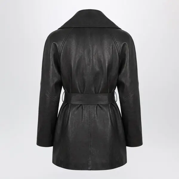 Gucci Leather Jacket With Dionysus Belt