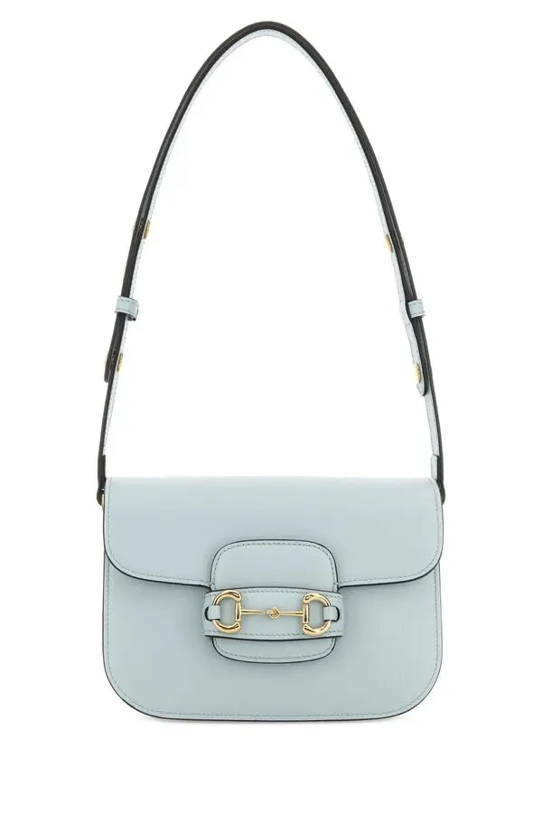 Gucci Pastel Light Small Horsebit 1955 Shoulder Bag - Blue
