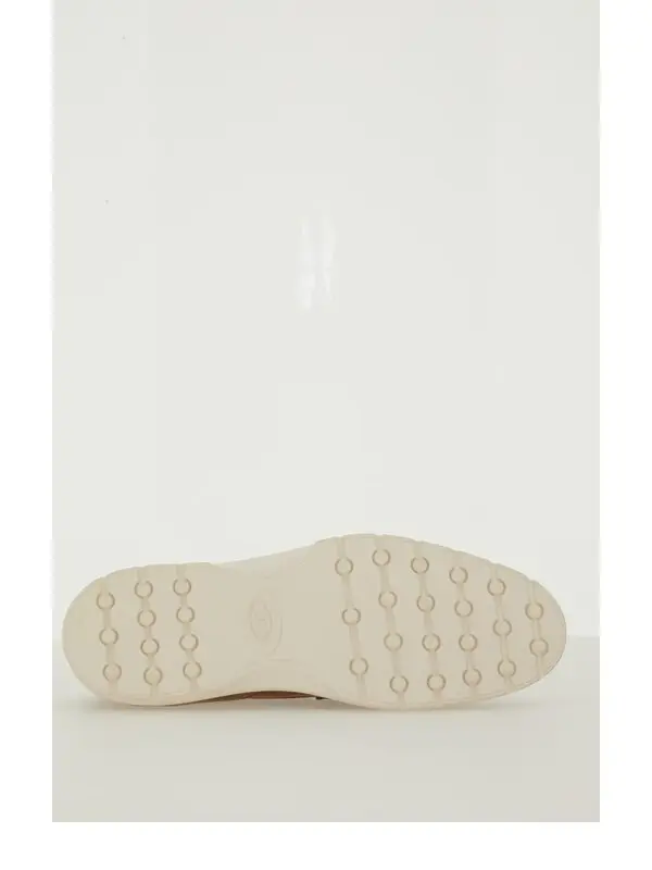 TOD'S Leather Slipper Loafer - Brown