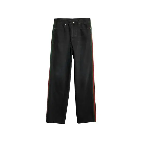 Gucci Denim Regular & Straight-leg Jeans - Black