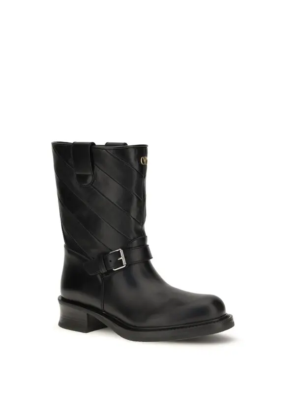 Valentino Garavani Nappa Leather Ankle Boots