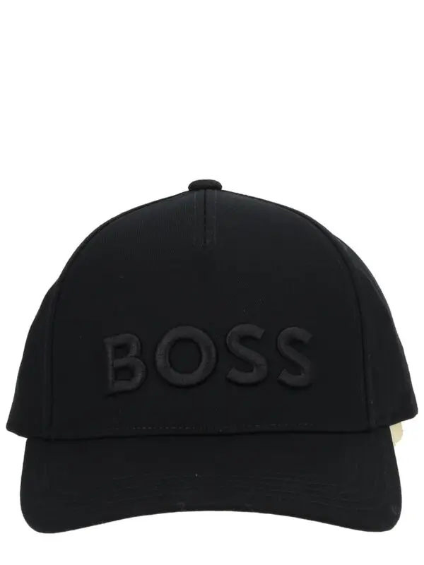 BOSS Cappello Da Baseball In Cotone - Black