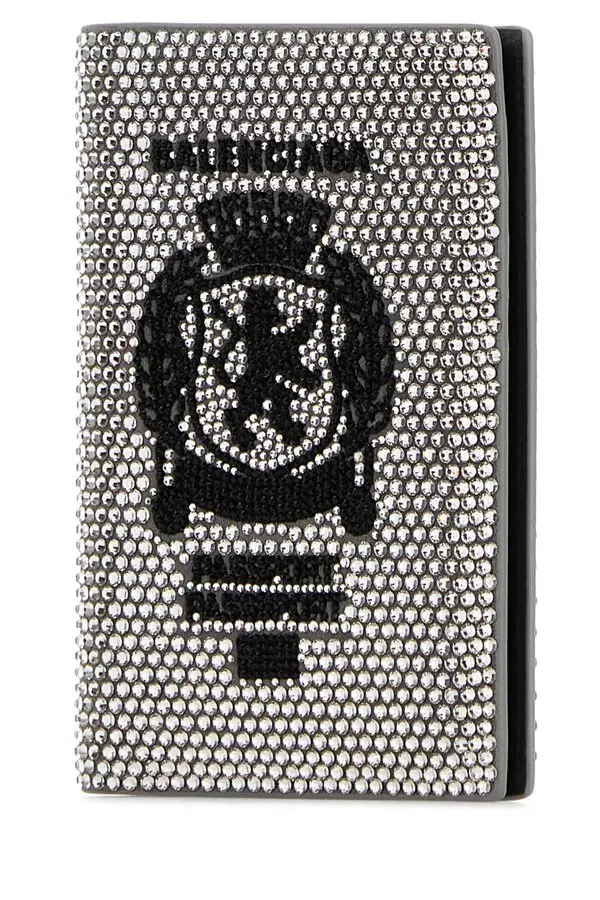 Balenciaga Embellished Leather Passport Holder