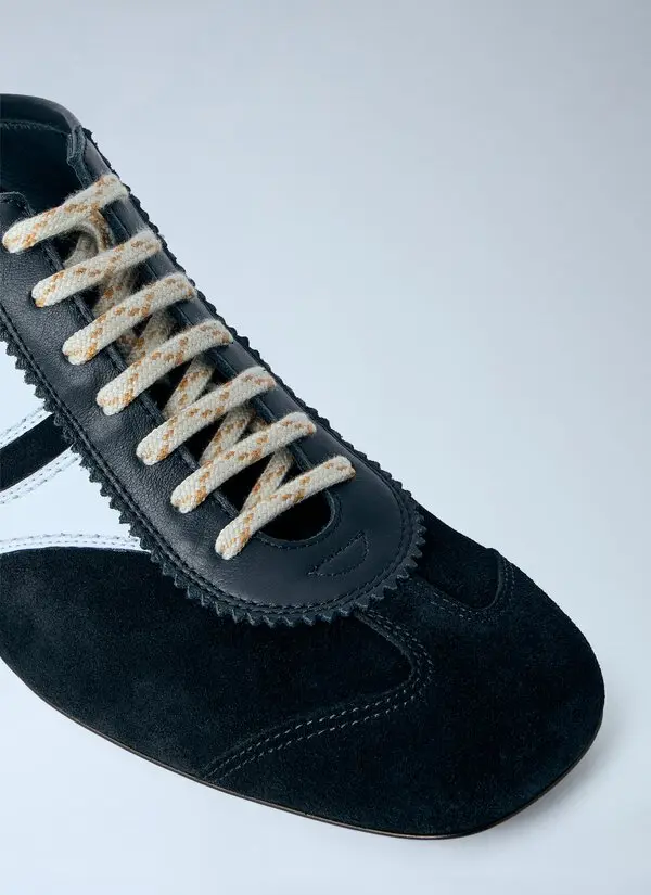 Dries Van Noten Lace-up Mule Heels - Black