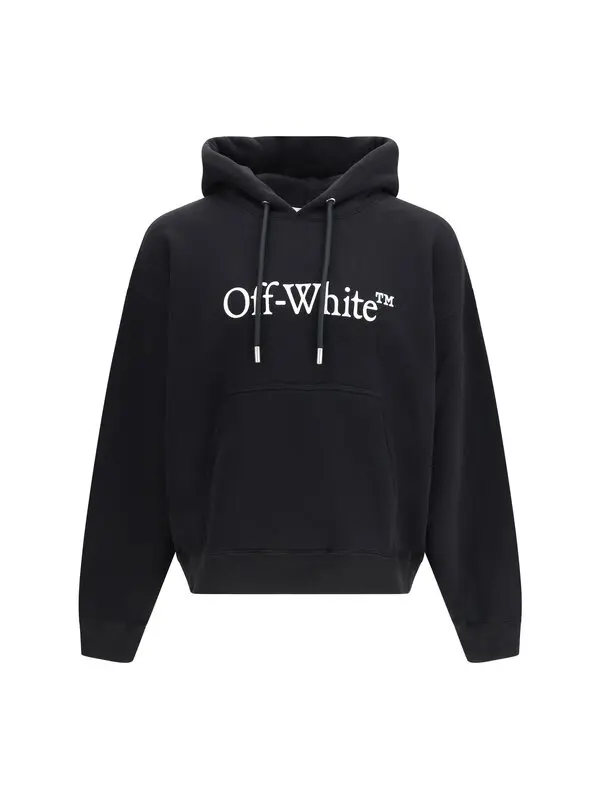 Off-White Big Logo Bookkish Over Hoodie - Black