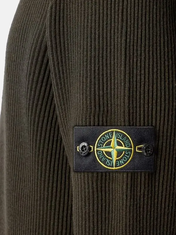 Stone Island Virgin Wool Cardigan