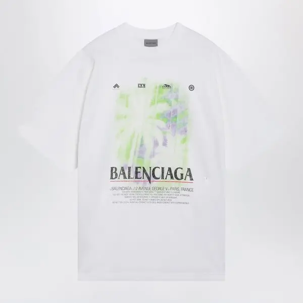 Balenciaga The Window T-shirt In Cotton Jersey - White