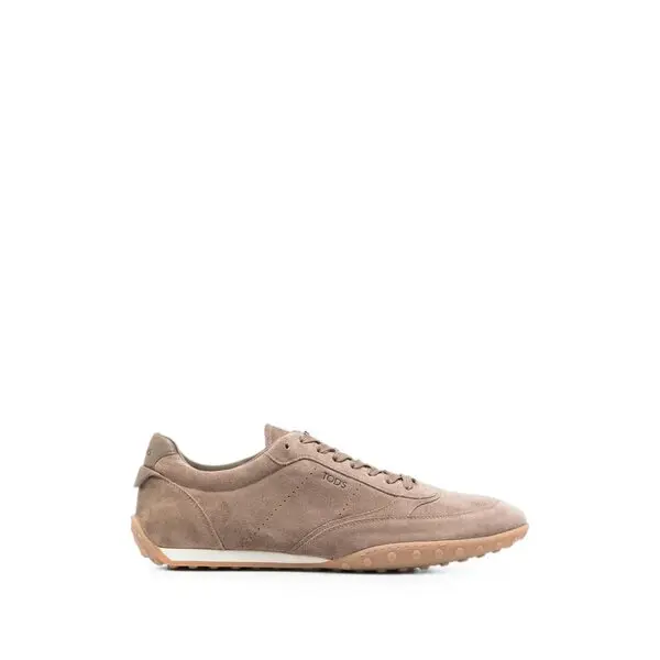 TOD'S Suede Low-top Sneakers - Cream
