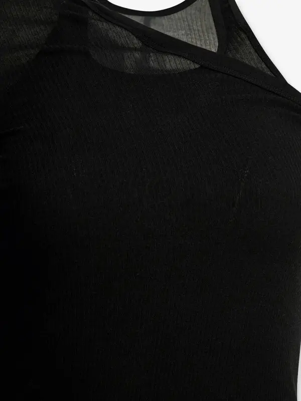 Rick Owens Cotton Banana Tank Top - Black