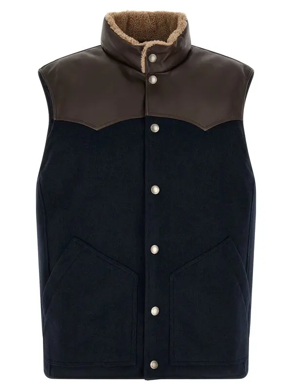 Brunello Cucinelli Paneled' Vest - Blue
