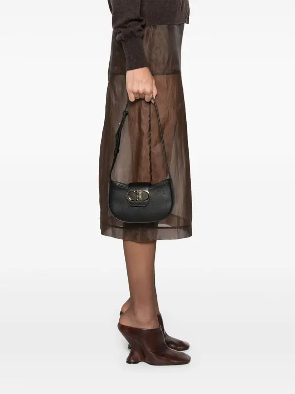 FERRAGAMO Double Gancini Leather Mini Bag - Multicolor