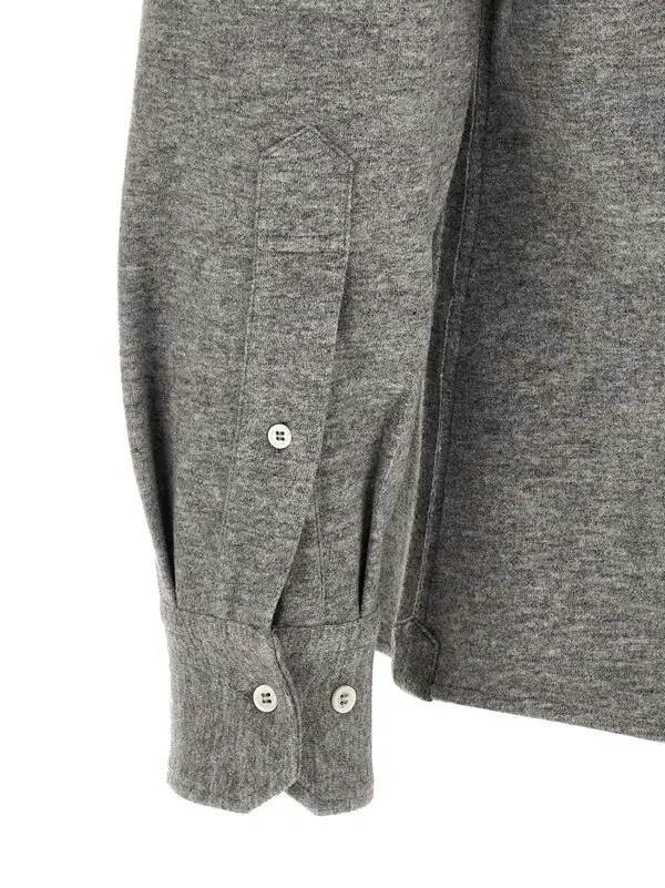 Brunello Cucinelli Western Shirt - Gray