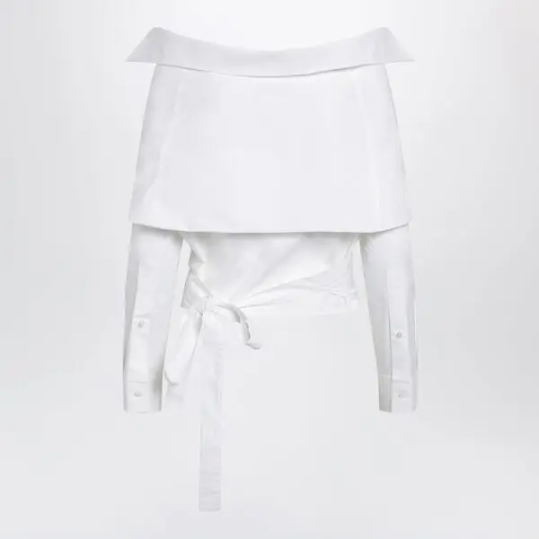 Balenciaga Wrap Shirt - White