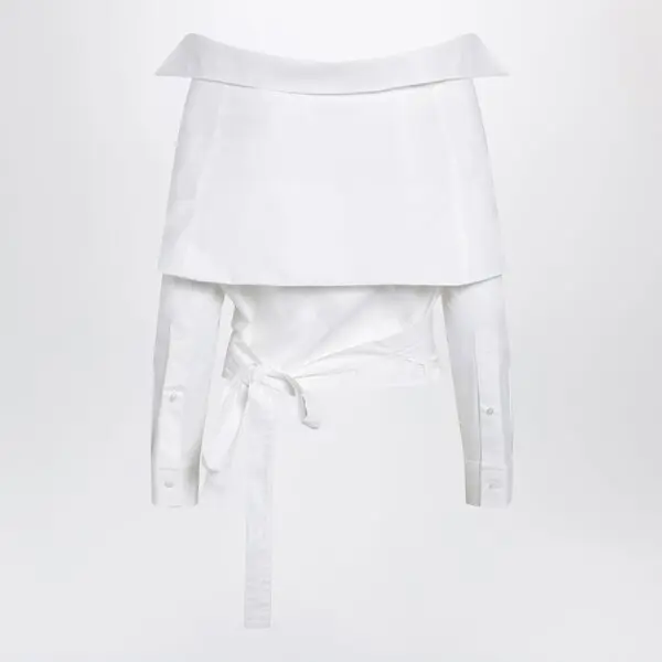 Balenciaga Wrap Shirt - White
