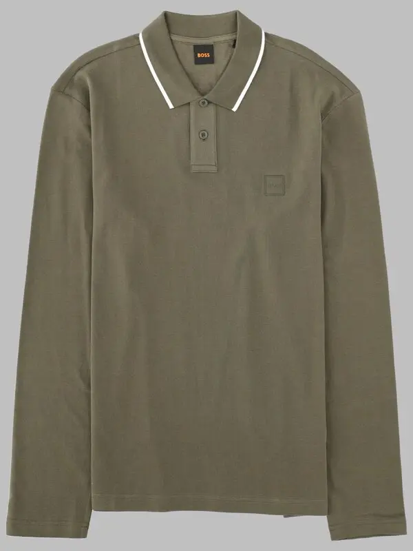BOSS Polo A Manica Lunga Con Logo