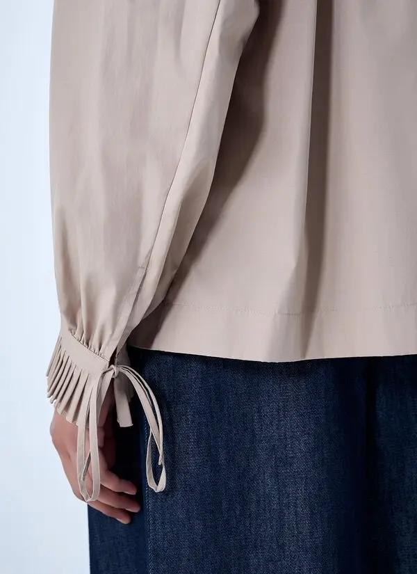 Dries Van Noten Gathered Neck Blouse - Cream