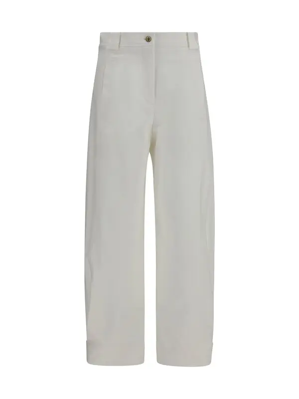 Max Mara Adorni Cropped Pants - White