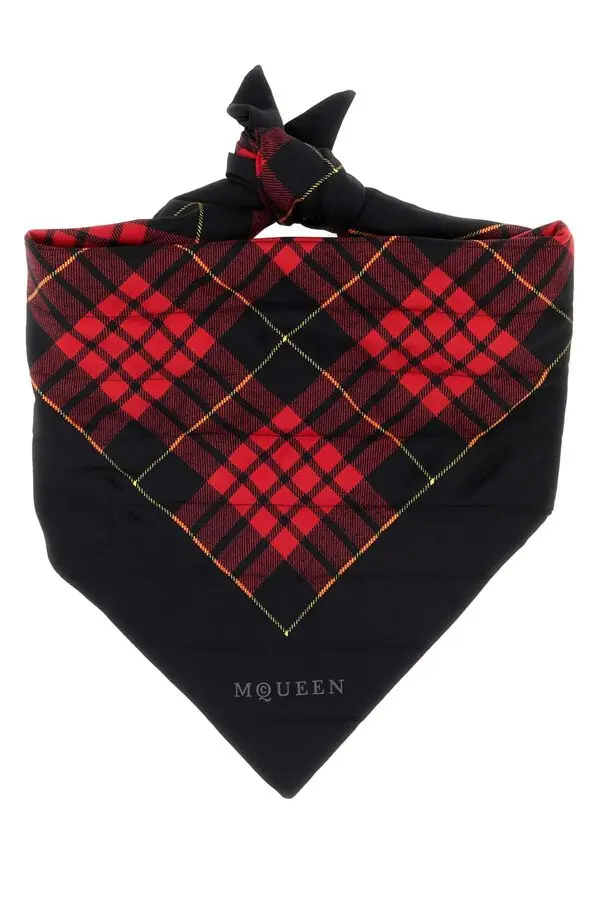 Alexander McQueen Embroidered Silk Scarf