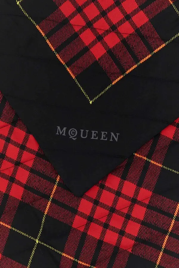 Alexander McQueen Embroidered Silk Scarf