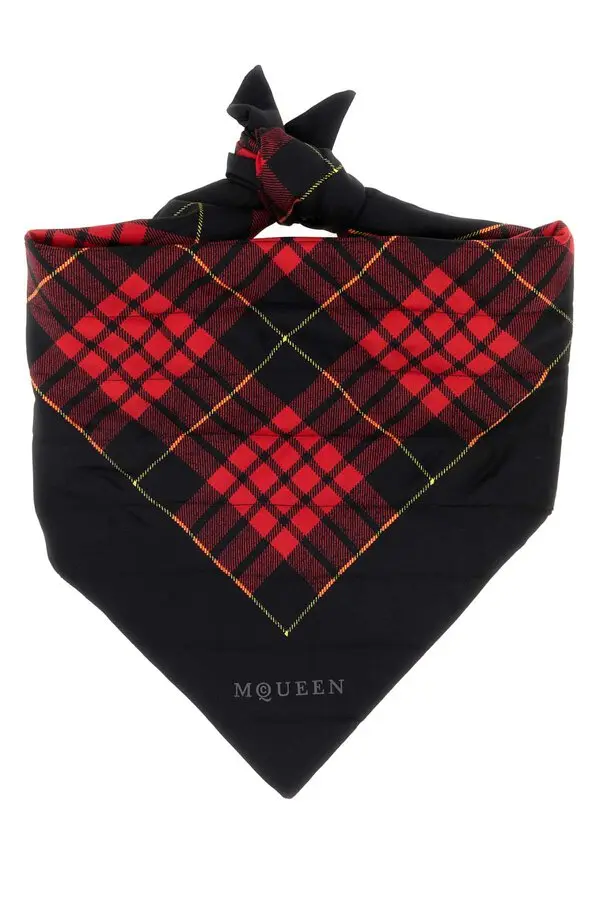 Alexander McQueen Embroidered Silk Scarf - Multicolor