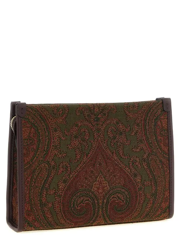 Etro Medium Jacquard Pouch - Multicolor