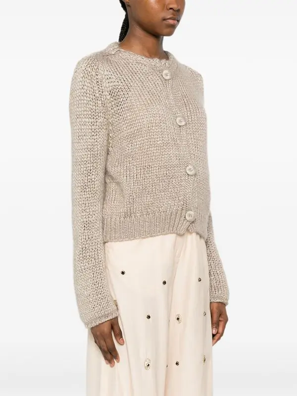 FORTE_FORTE Cashmere Blend Knitted Cardigan