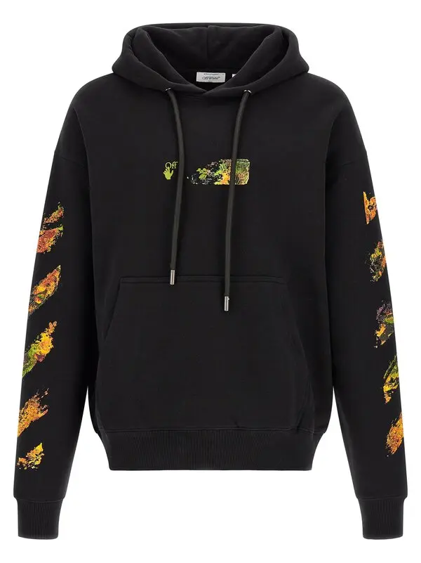 Off-White Spices Arrow Skate' Hoodie - Black