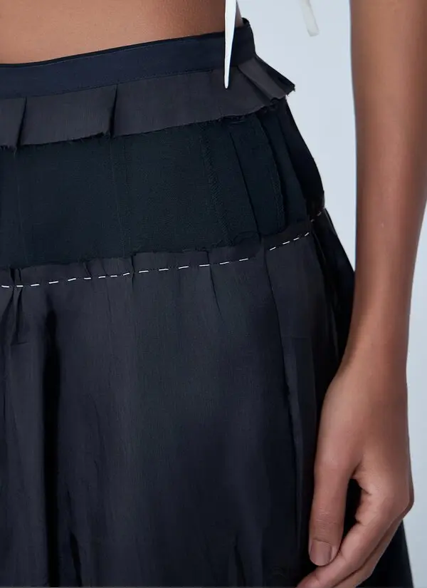 MAISON MARGIELA Topstitching Midi Skirt