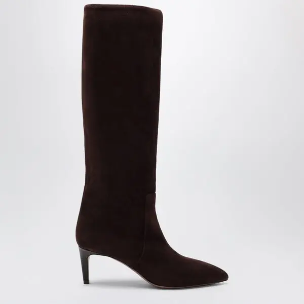 Paris Texas Chocolate Suede Pointed-toe Boots - Brown