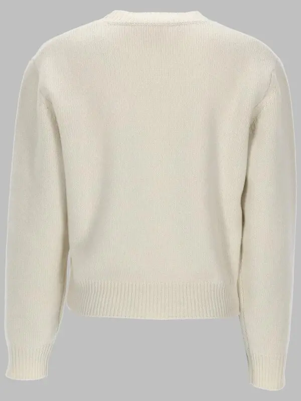 A.p.c. Maglia Anna Con Logo - White