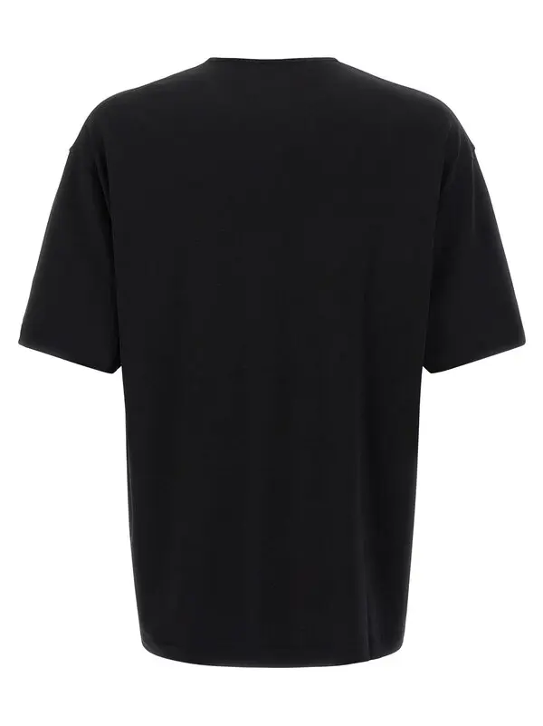 LEMAIRE Cotton And Silk T-shirt - Black