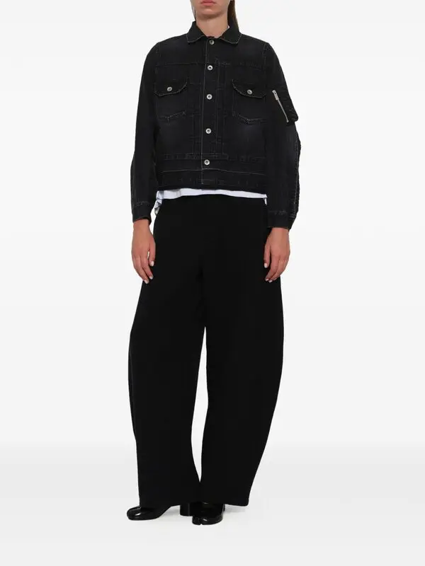 Sacai Denim And Nylon Blouson Jacket