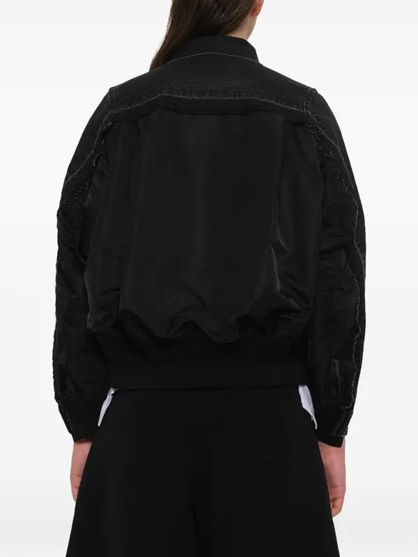 Sacai Denim And Nylon Blouson Jacket