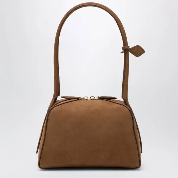 Alaïa Small Le Bouledogue Bag In Light Nubuck - Brown