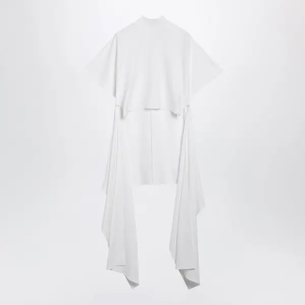 Alaïa Asymmetric Cotton Jersey T-shirt - White
