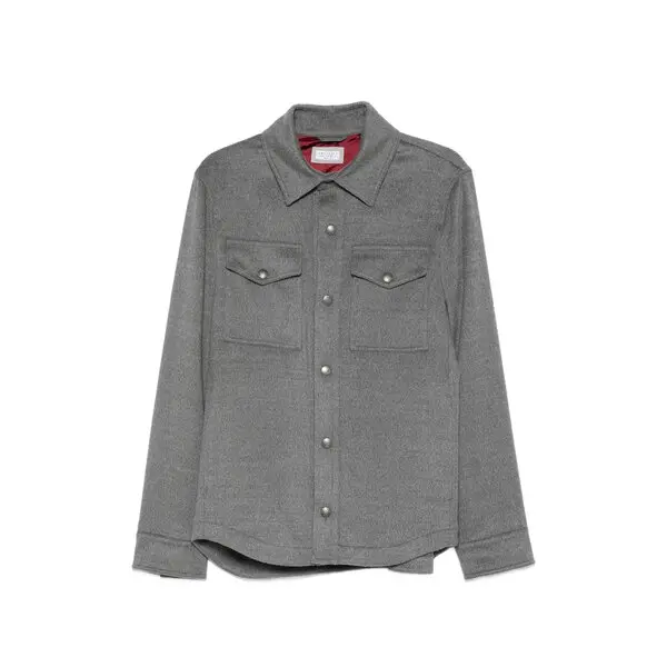 Brunello Cucinelli Grey Jackets Shirt Jackets