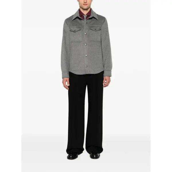 Brunello Cucinelli Grey Jackets Shirt Jackets