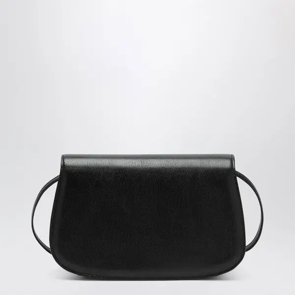 Gucci Leather Bag With Bamboo Closure - Black