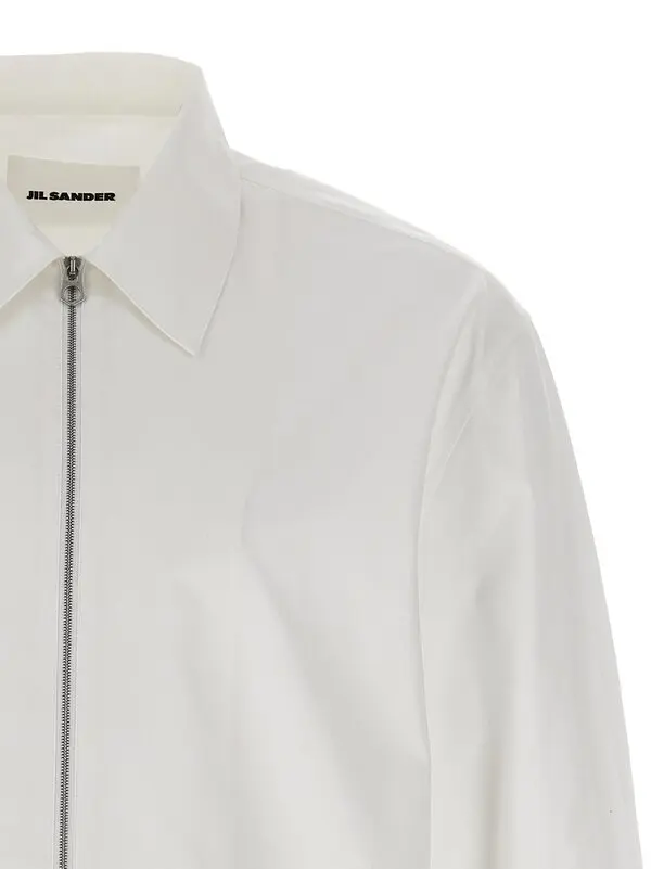 JIL SANDER Zip Shirt - White