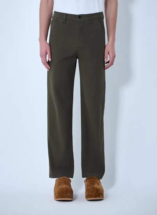 Dries Van Noten Pickerbys Cotton Pants - Green